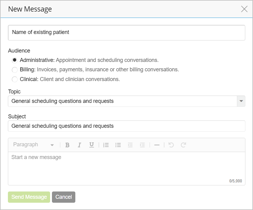 Using Client Messaging in TherapyNotes – TherapyNotes